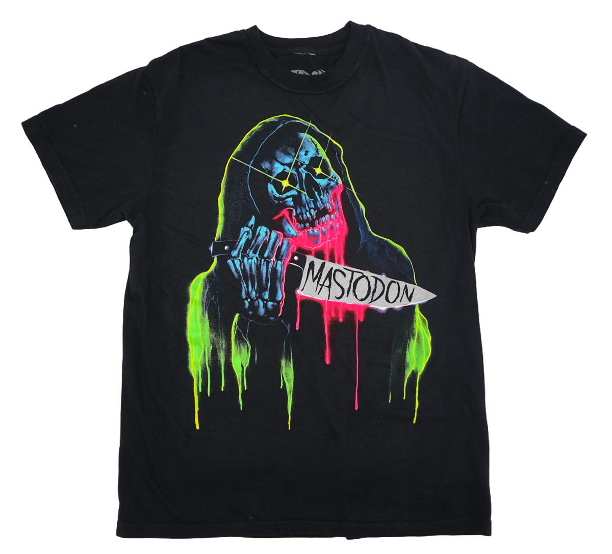 Artist Series CJK Neon Knife Skull Reaper T-Shirt – Mastodon Official Store